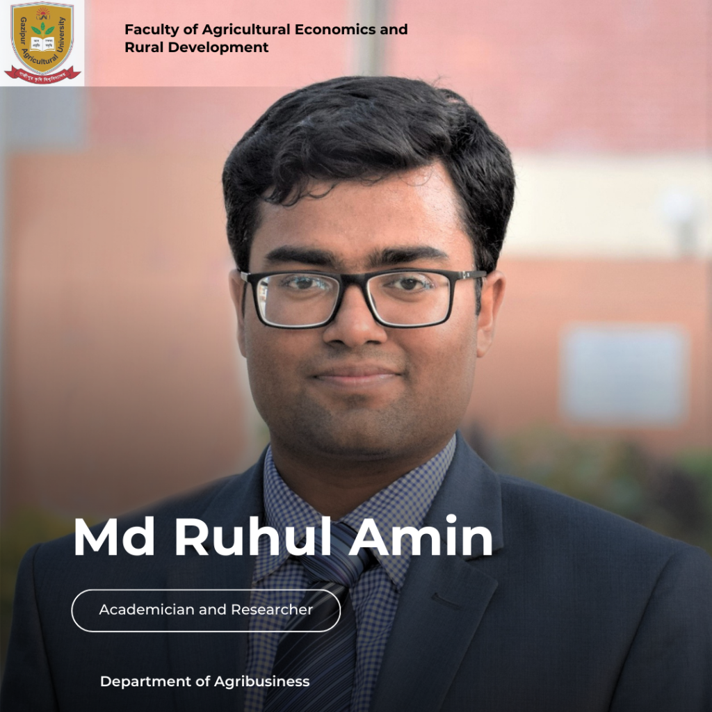 Md Ruhul Amin - Agricultural Economist